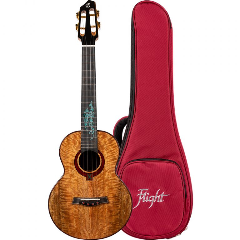 Flight Vanguard Solid Body Transparent Black Electric Ukulele – Flight ...