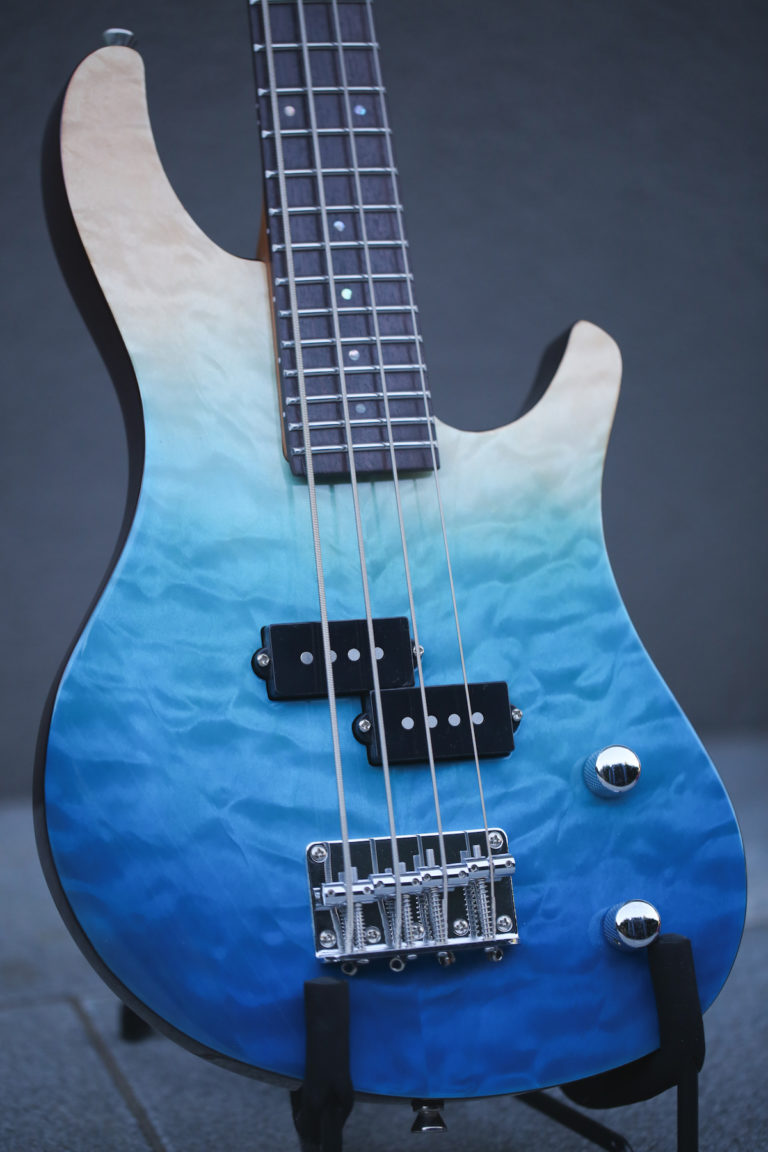 Flight Mini Bass (TBL) Solid Body Transparent Blue – Flight Ukuleles