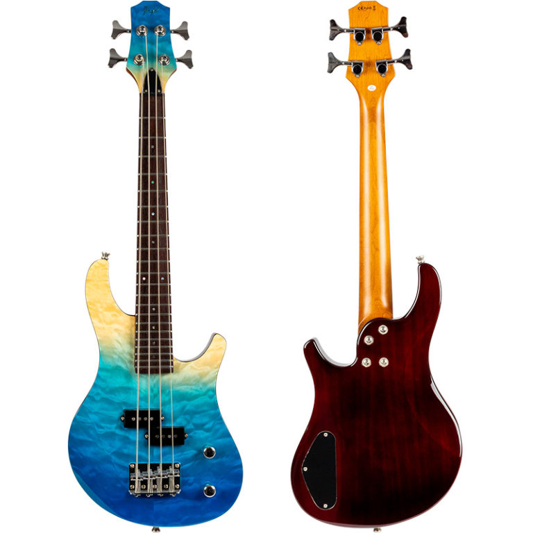 Flight Mini Bass (TBL) Solid Body Transparent Blue – Flight Ukuleles