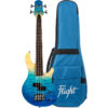 Flight Mini Bass (TBL) Solid Body Transparent Blue – Flight Ukuleles
