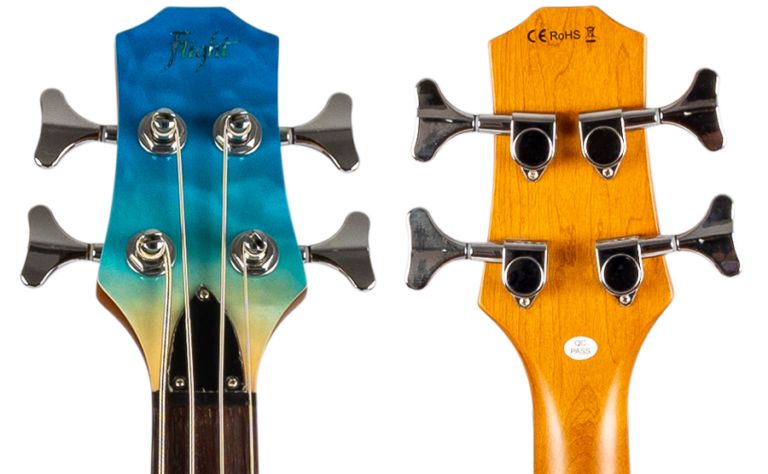 Flight Mini Bass (TBL) Solid Body Transparent Blue – Flight Ukuleles